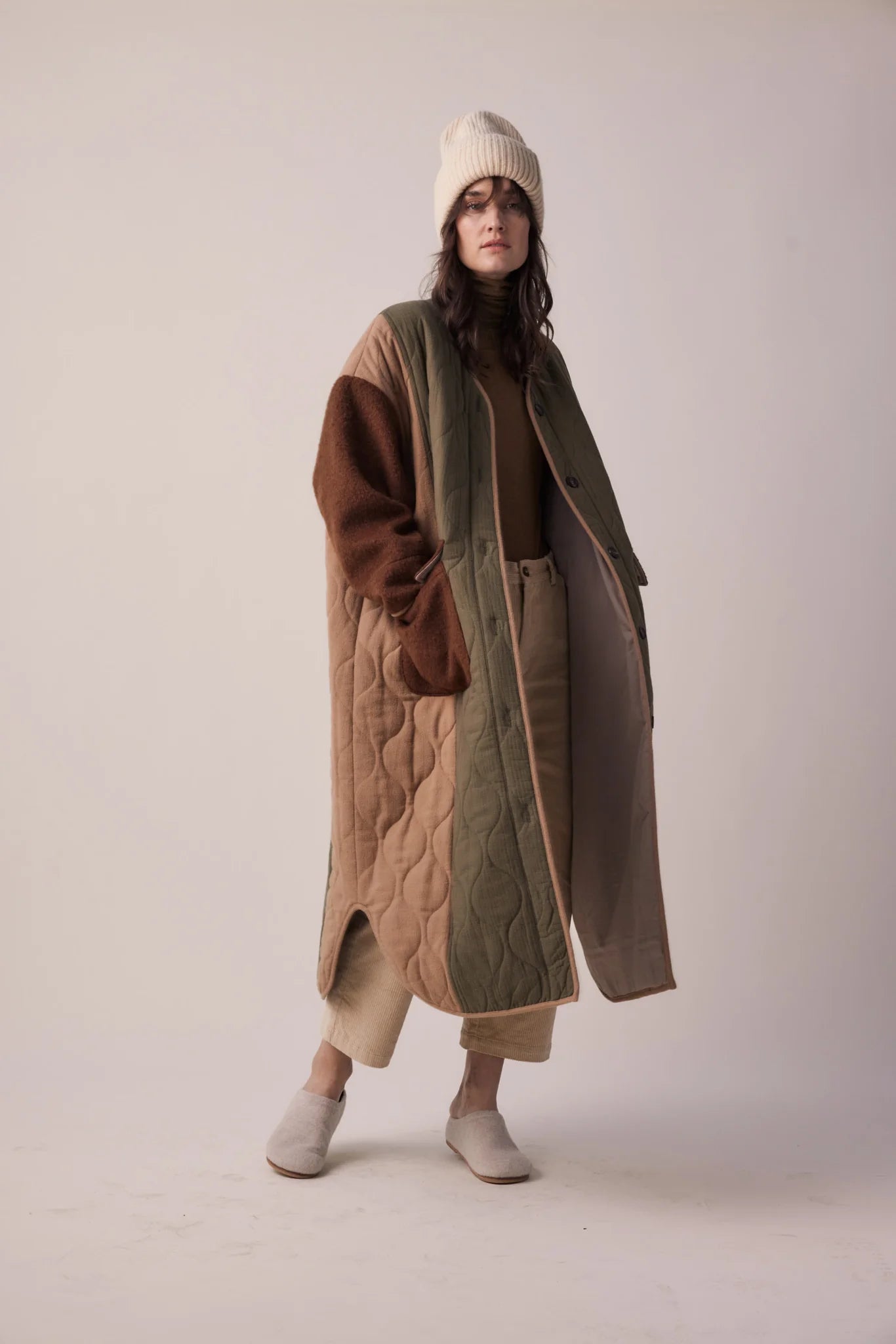 Patchwork Wool Jacket