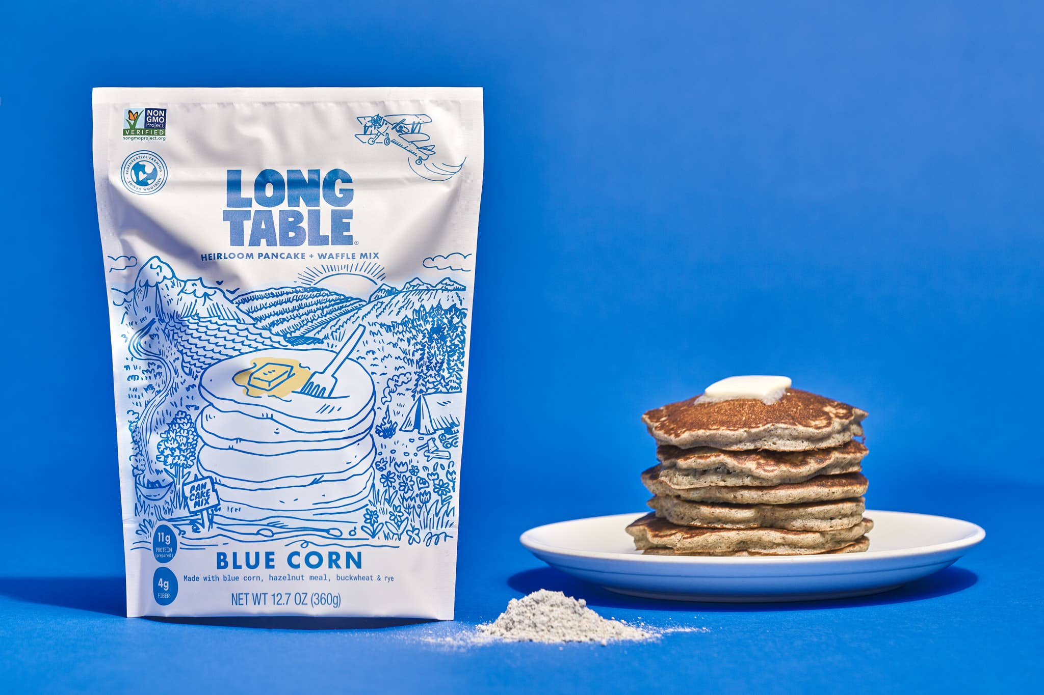 Heirloom Blue Corn Pancake Mix – hoste